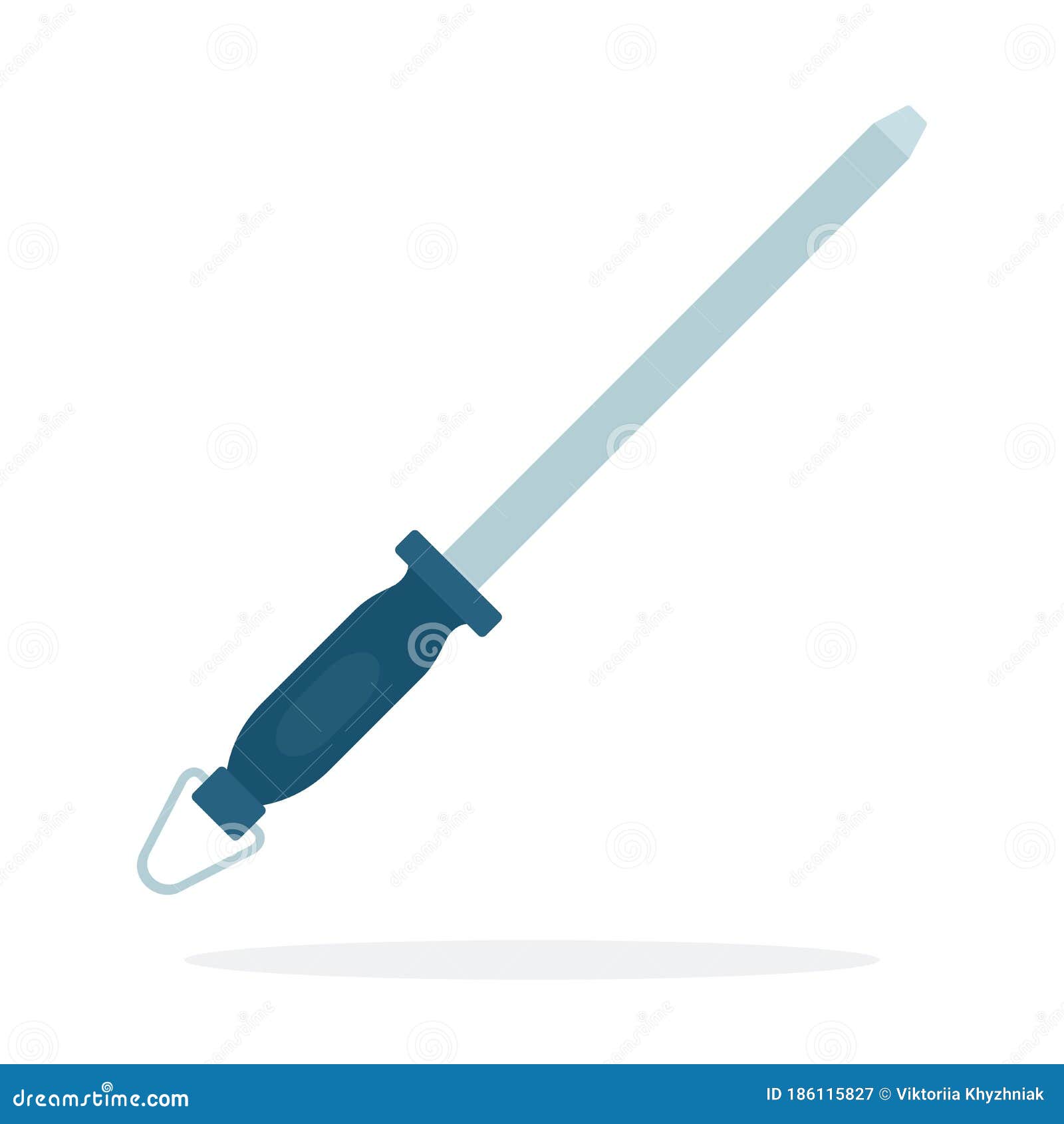 Knife Sharpener Vector Flat Material Design Isolated Object on White ...