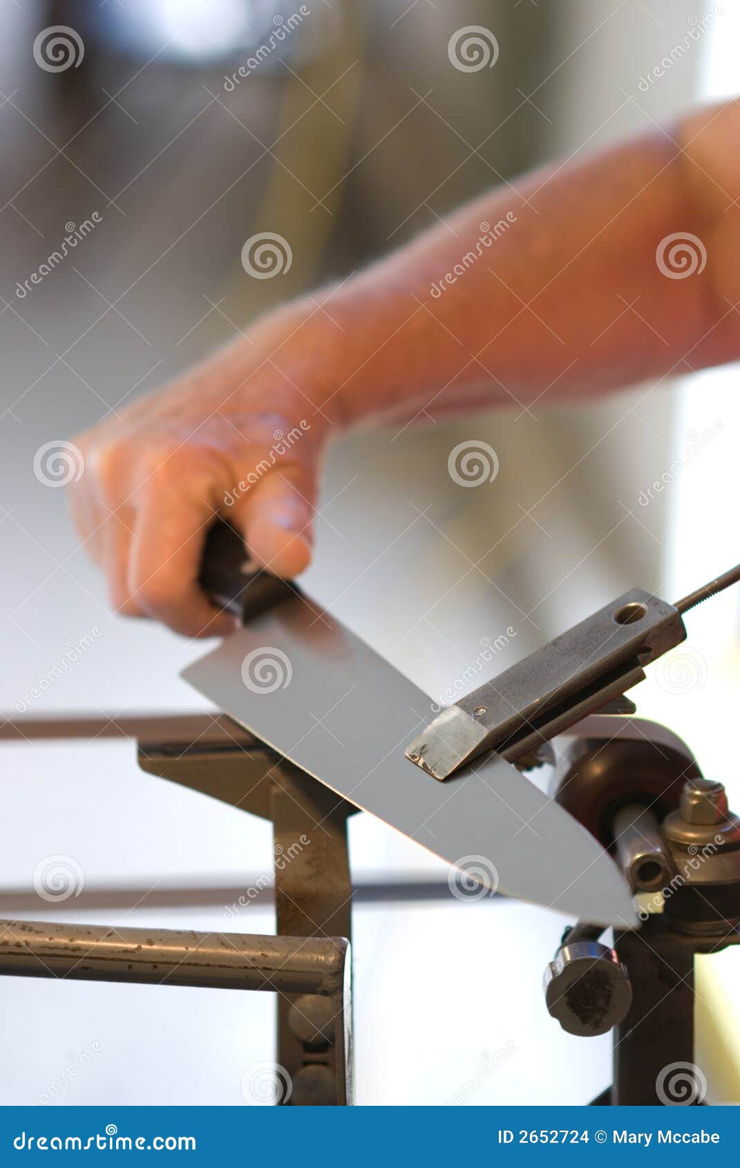 Knife Sharpening stock photo. Image of sharpen, fingers - 2652724
