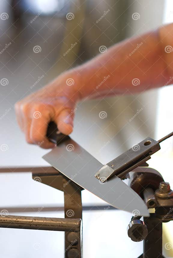 Knife Sharpening stock photo. Image of sharpen, fingers - 2652724