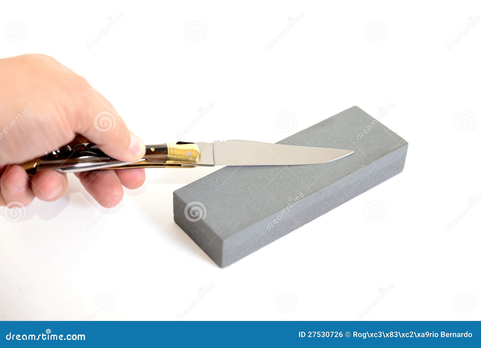 Knife sharpening stock photo. Image of open, blade, isolated - 27530726