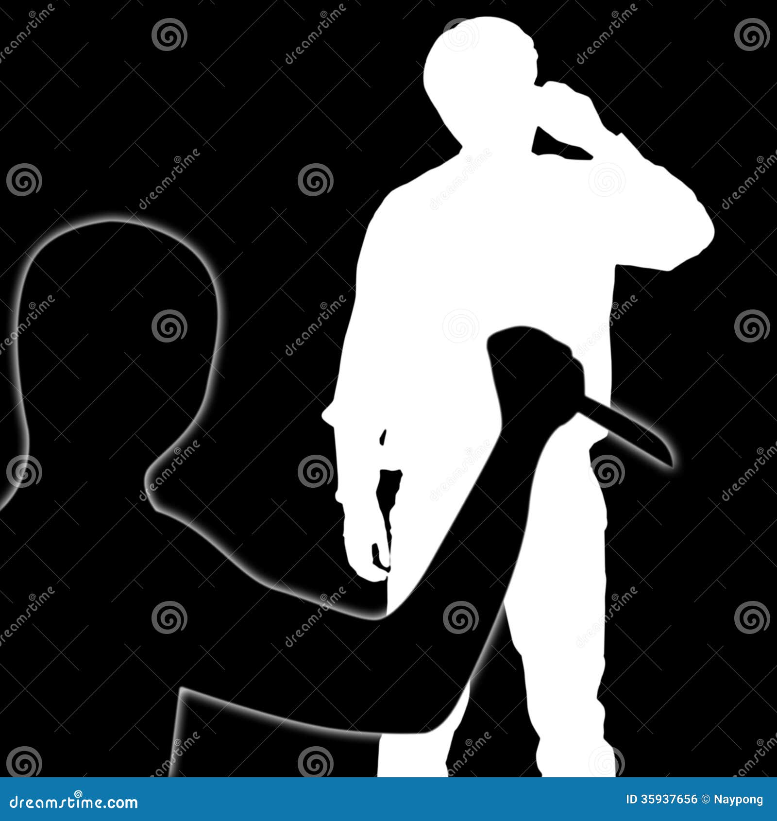 Knife stabbed in the back stock illustration. Illustration of shot ...