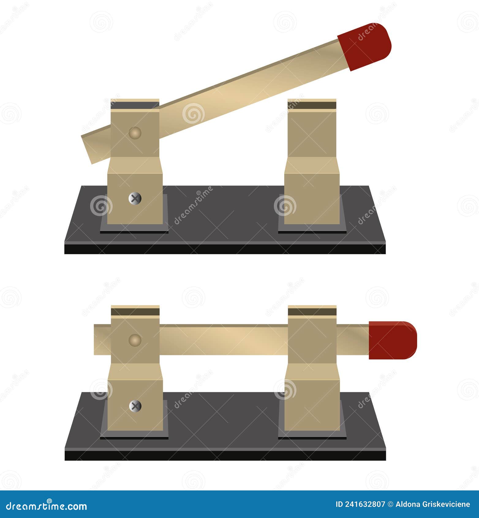 Knife Switch ON. Knife Switch Off Positions. Realistic Knife Switches ...