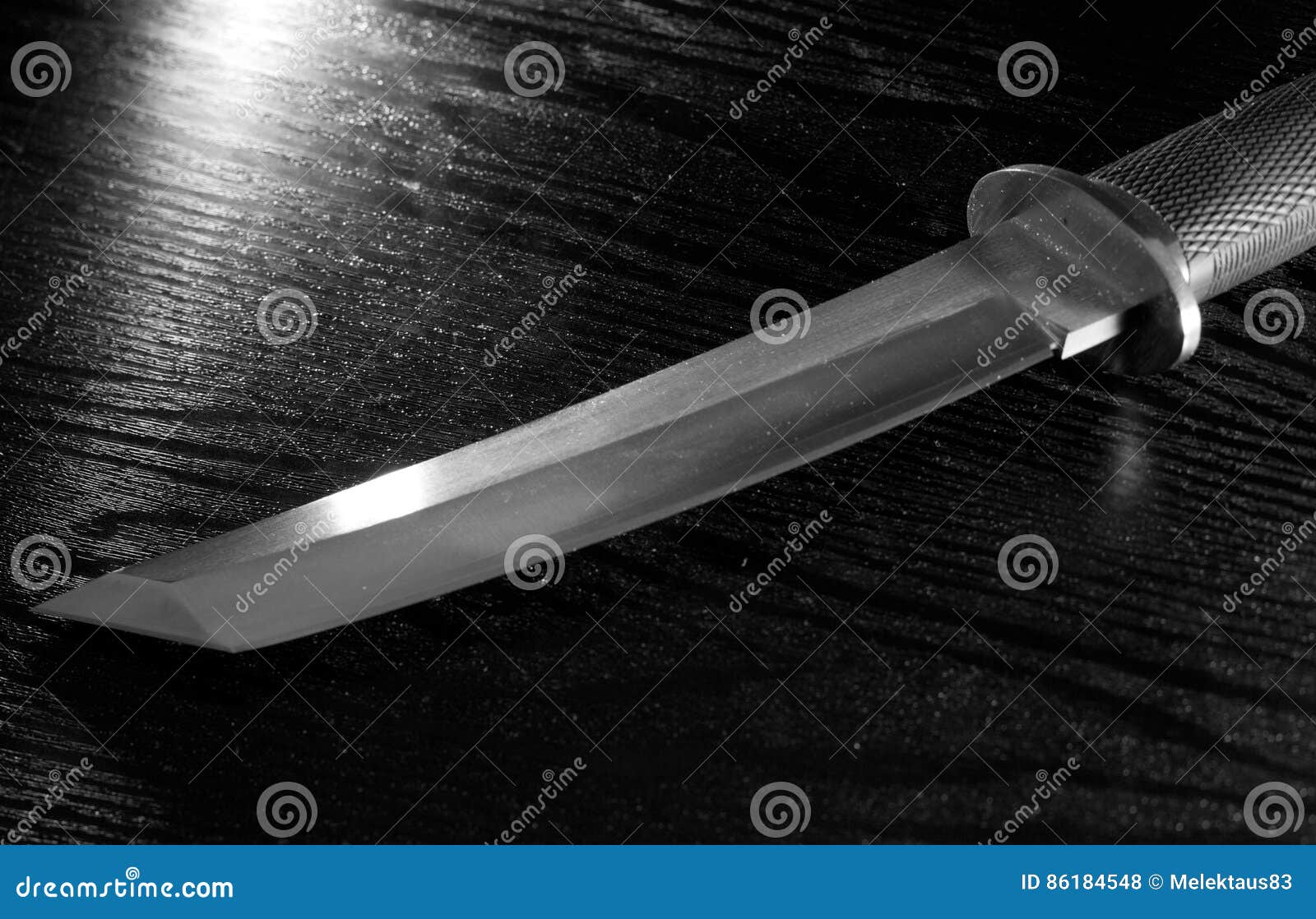 Knife on the table stock photo. Image of subject, blade - 86184548