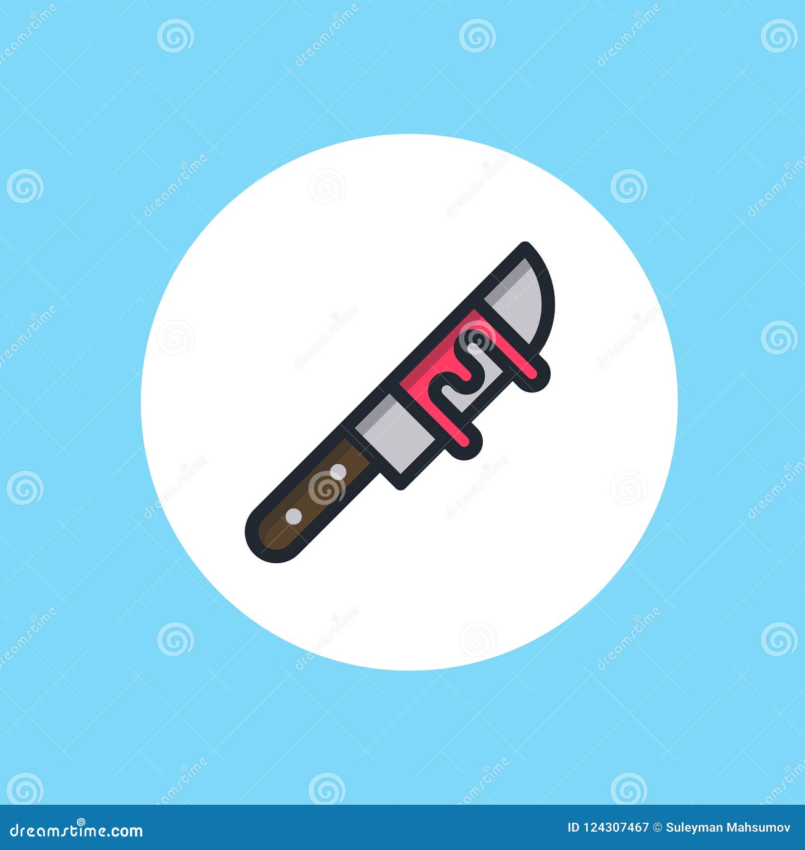 Knife Vector Icon Sign Symbol Stock Vector - Illustration of chef ...