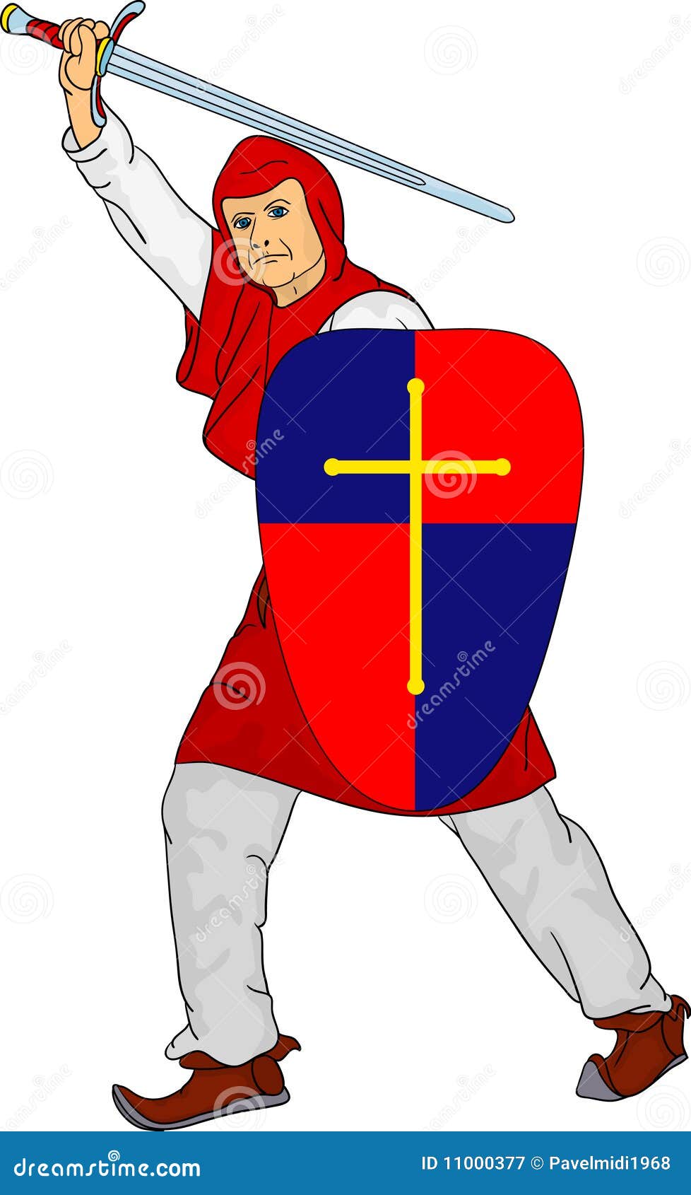 Knight stock vector. Illustration of medieval, cover - 11000377