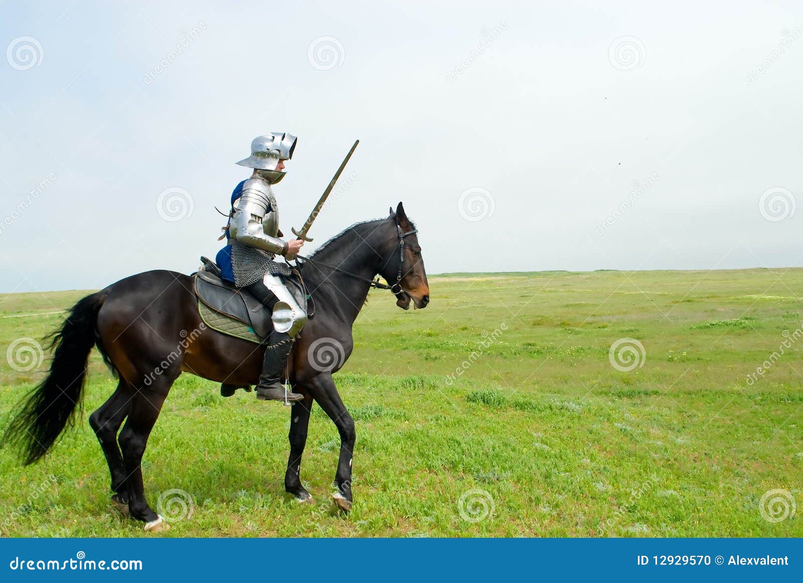 The knight stock photo. Image of armour, antiquity, field - 12929570