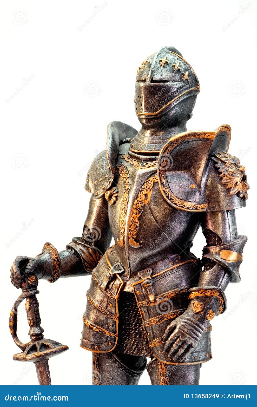 Knight stock image. Image of power, armour, knight, hand - 13658249