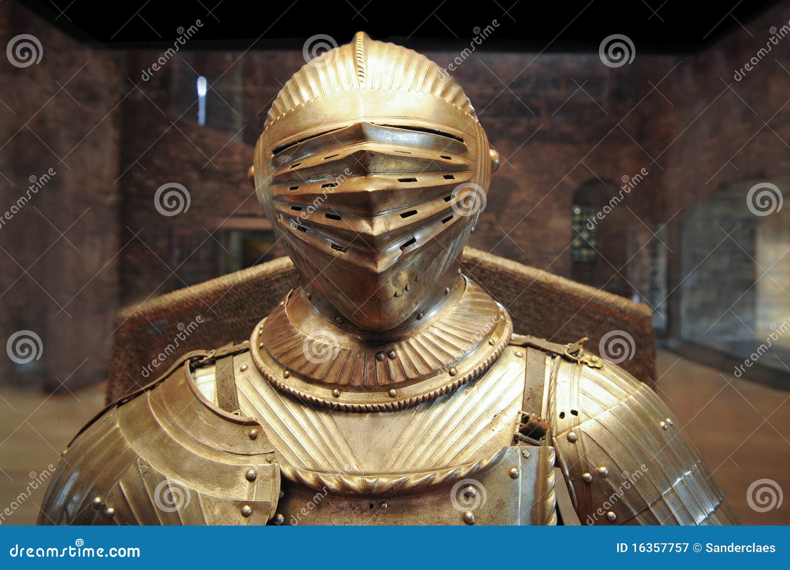 Knight Armor A Jousting Lance And Horse Armor Stock Photo ...