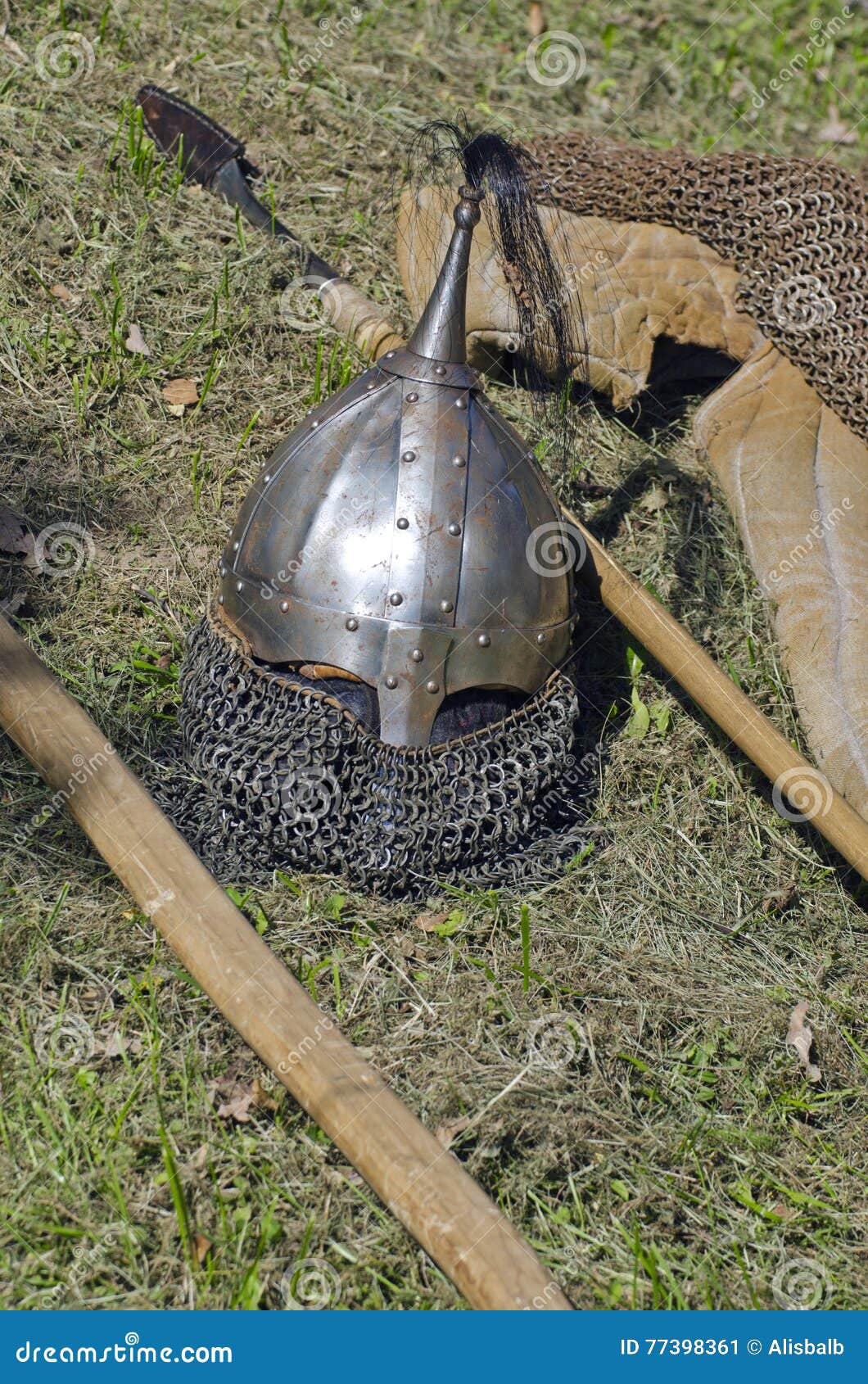 Knight armor headpiece stock image. Image of middle, military - 77398361