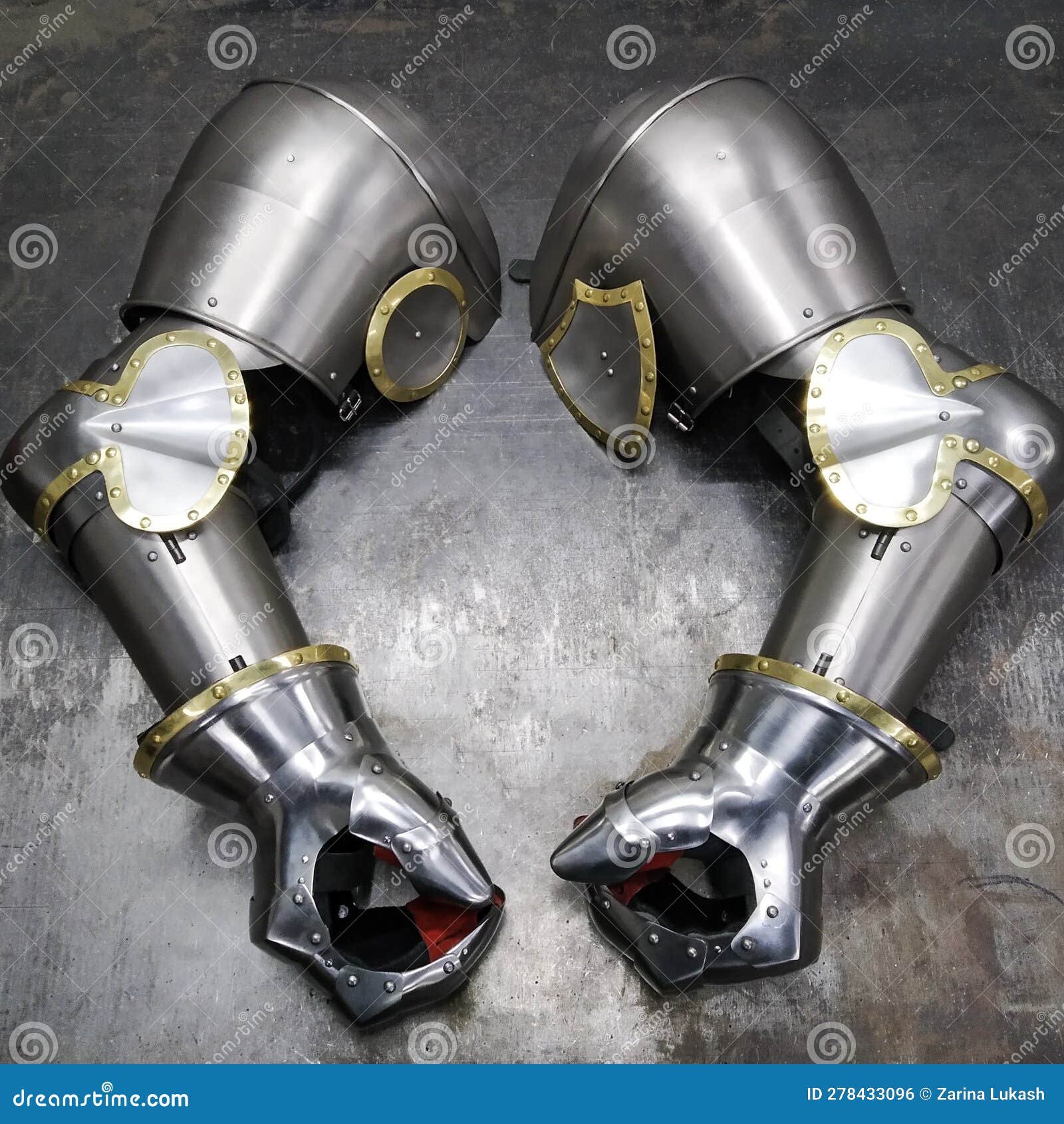 Knight Armor, Iron Hands, Metalworking at the Forge Stock Photo - Image ...