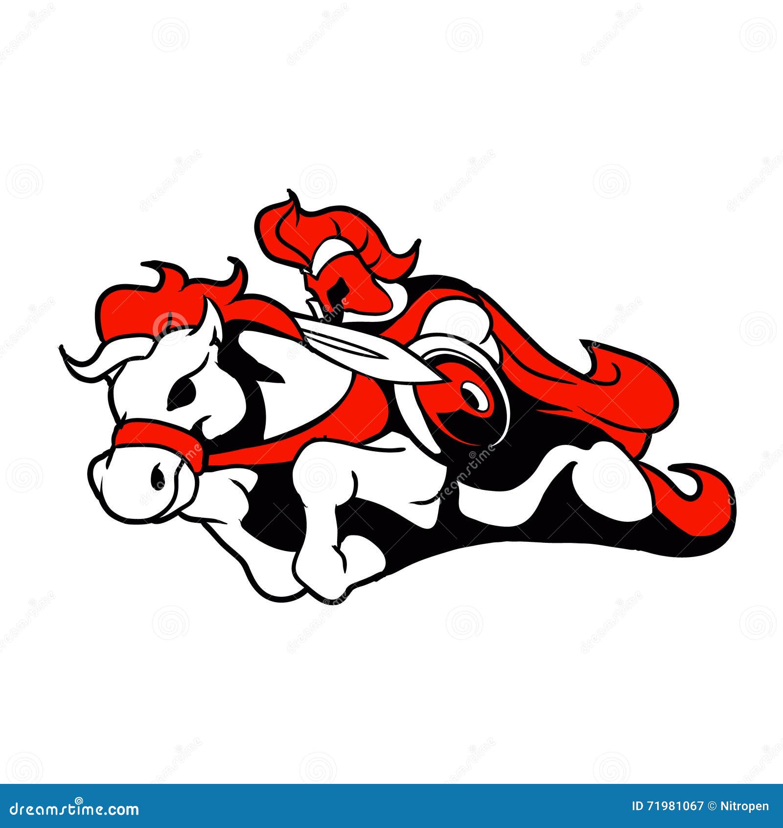 Knight with Armor Riding a Horse Stock Vector - Illustration of ...