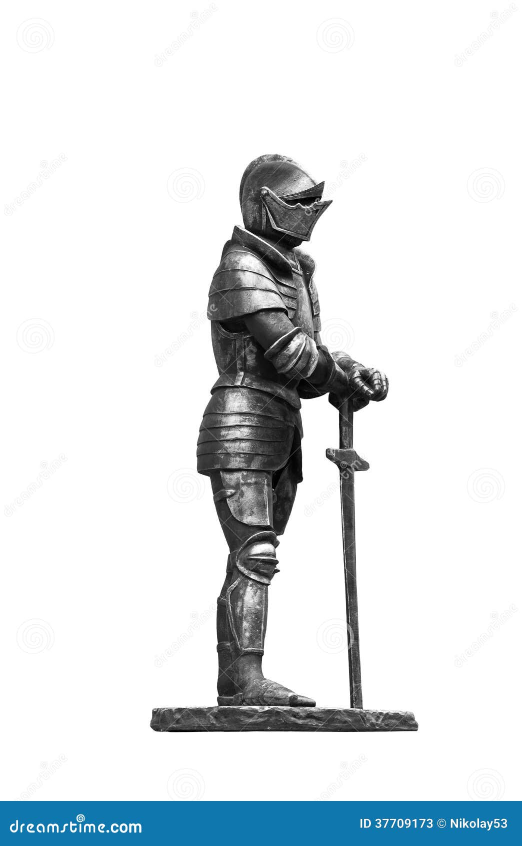 Knight In Armor With A Sword. Stock Photos - Image: 37709173
