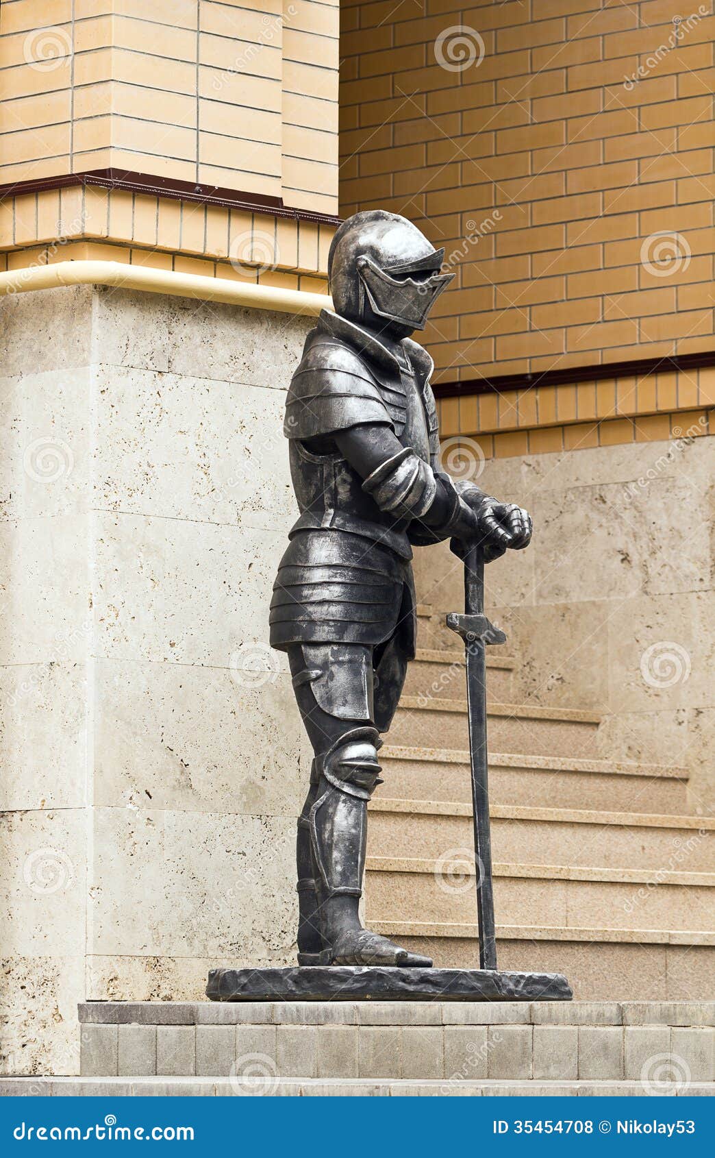 Knight in Armor with a Sword. Stock Photo - Image of knights, sword ...