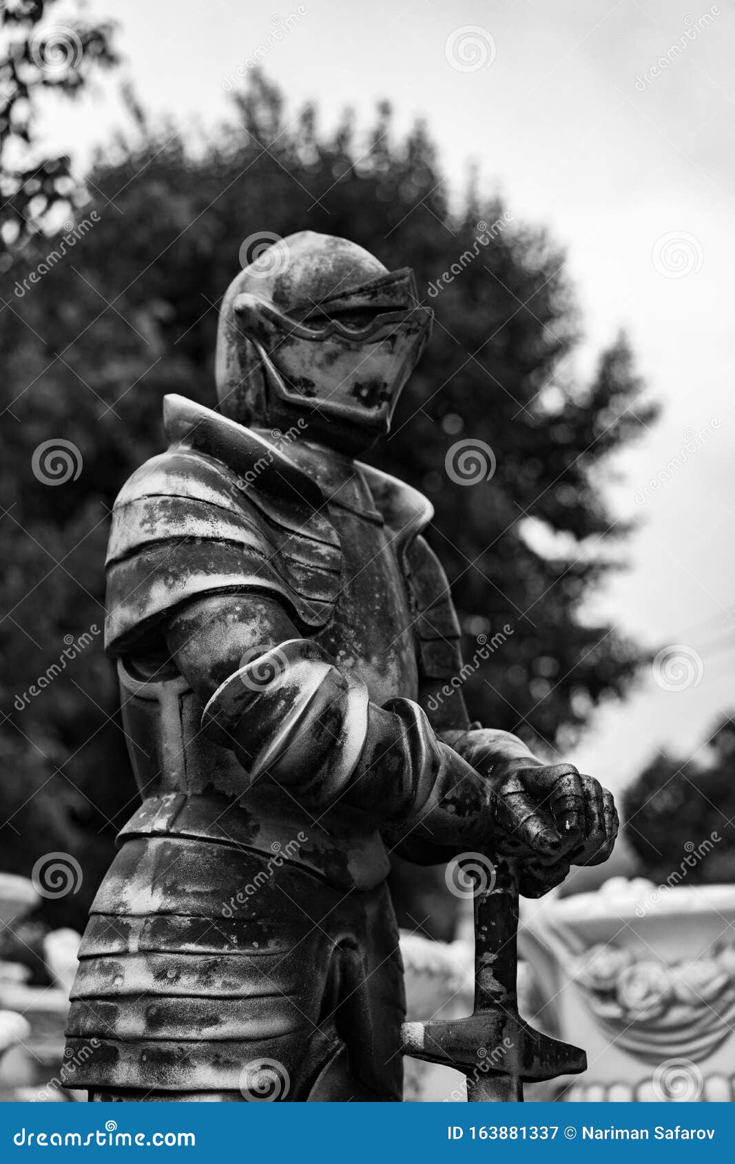 Knight in Armor with a Sword Stock Image - Image of arms, knight: 163881337