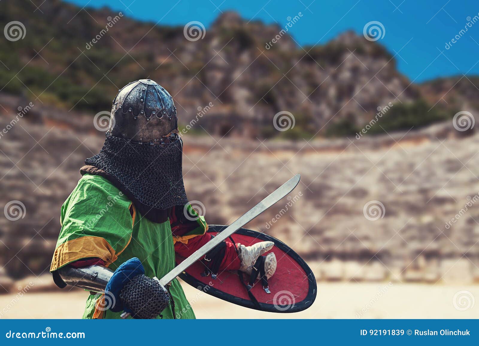 Knight in armour stock image. Image of armed, crusades - 92191839