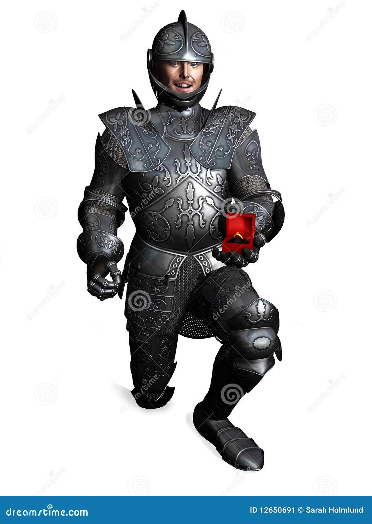 Sad Medival Knight, Soldier, Isolated Royalty-Free Stock Photography ...