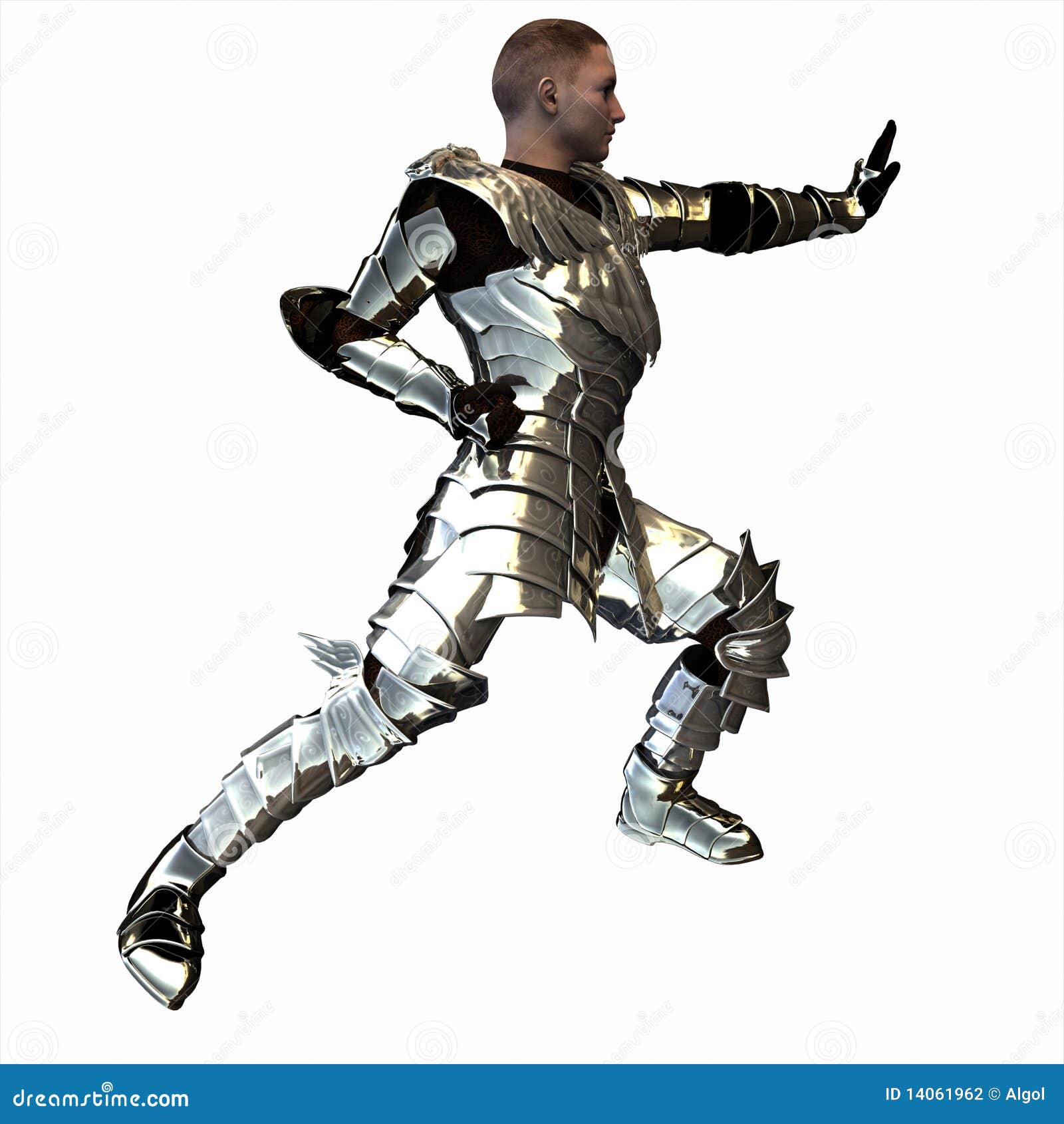 Knight in Armour - Exercises Stock Illustration - Illustration of armor ...