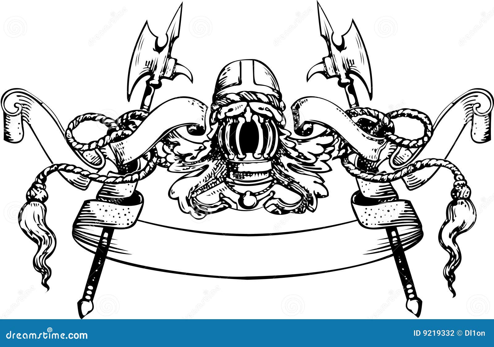 Knight Banner stock illustration. Illustration of knight - 9219332