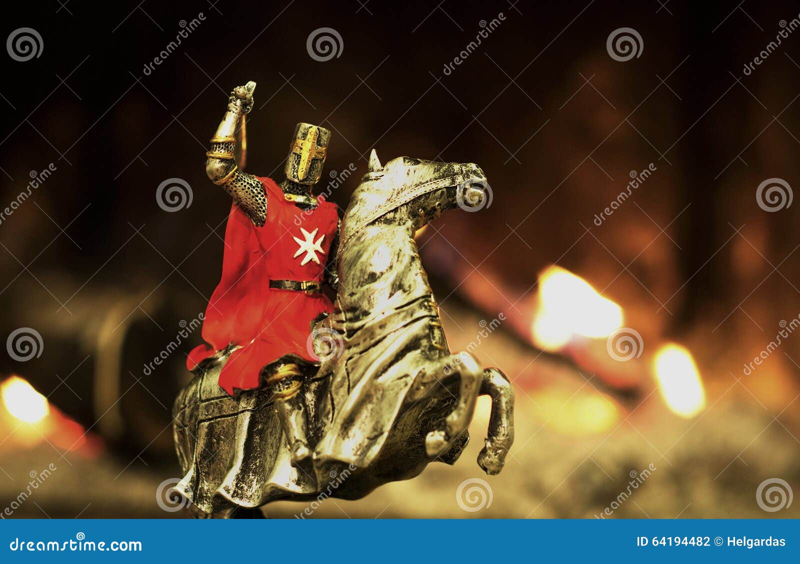 Knight On Horse In Battle