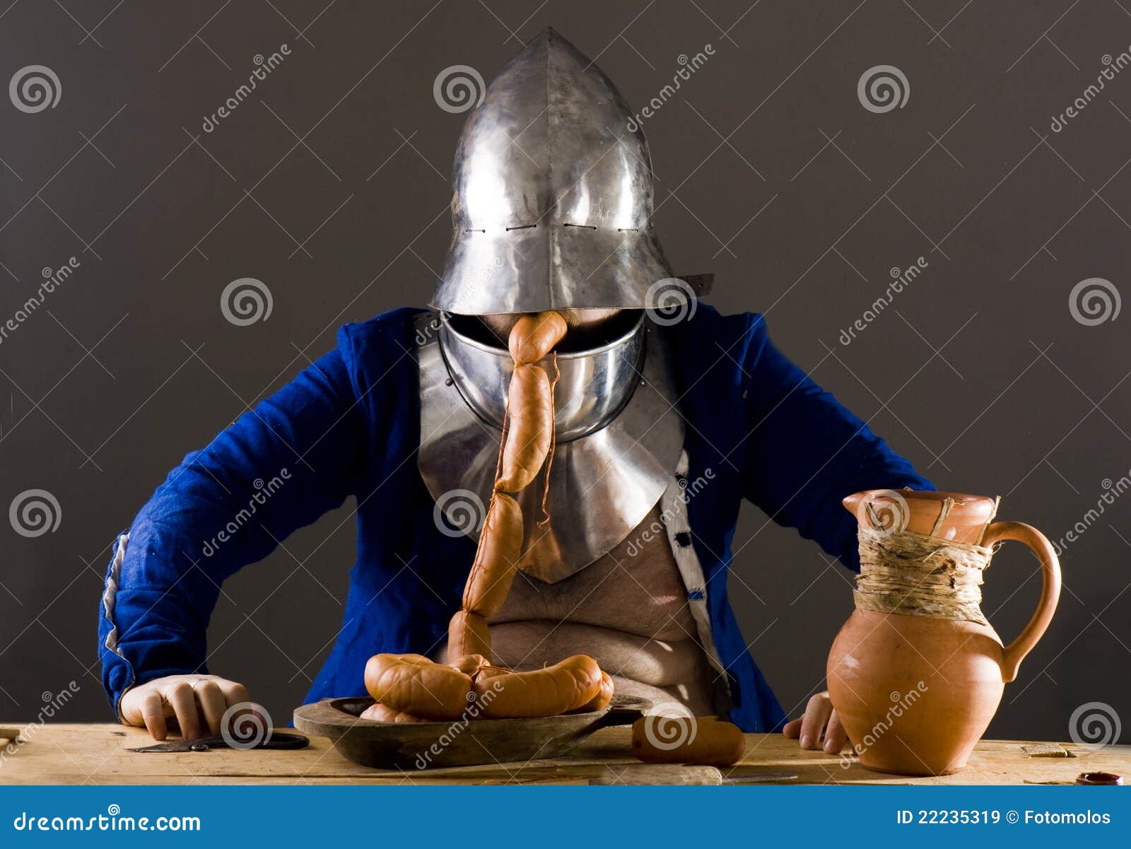 Knight with beer stock image. Image of bodyguard, knight - 22235319