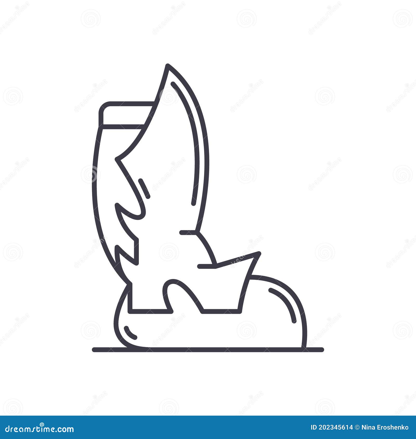 Knight Boot Icon, Linear Isolated Illustration, Thin Line Vector, Web ...