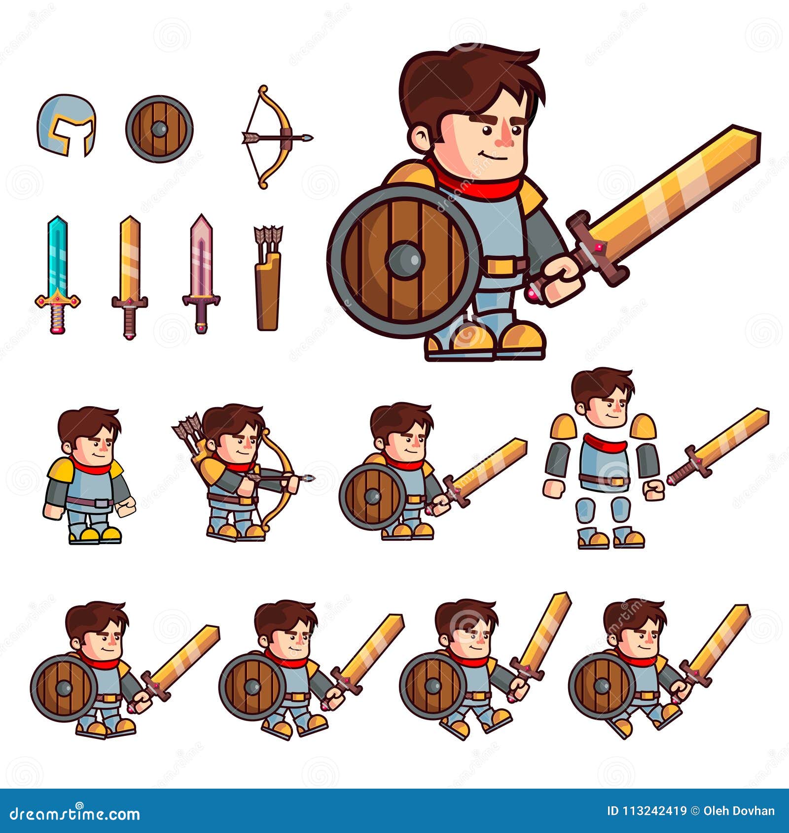 Animated Knight Character Sprites Vector Illustration | CartoonDealer ... Animated Knight Character Sprites Vector Illustration | CartoonDealer ...
