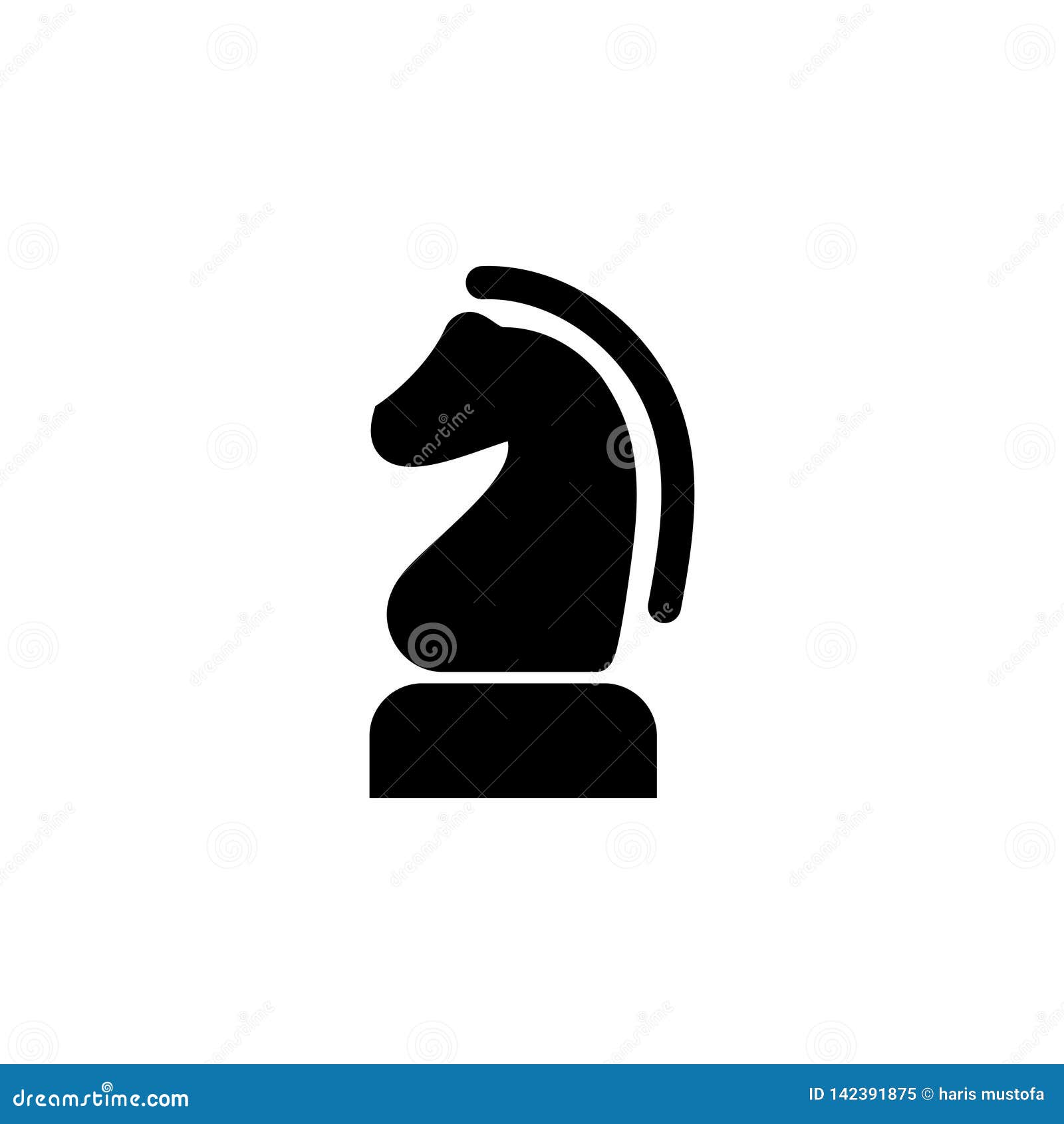Knight Chess Graphic Design Template Vector Illustration Stock ...