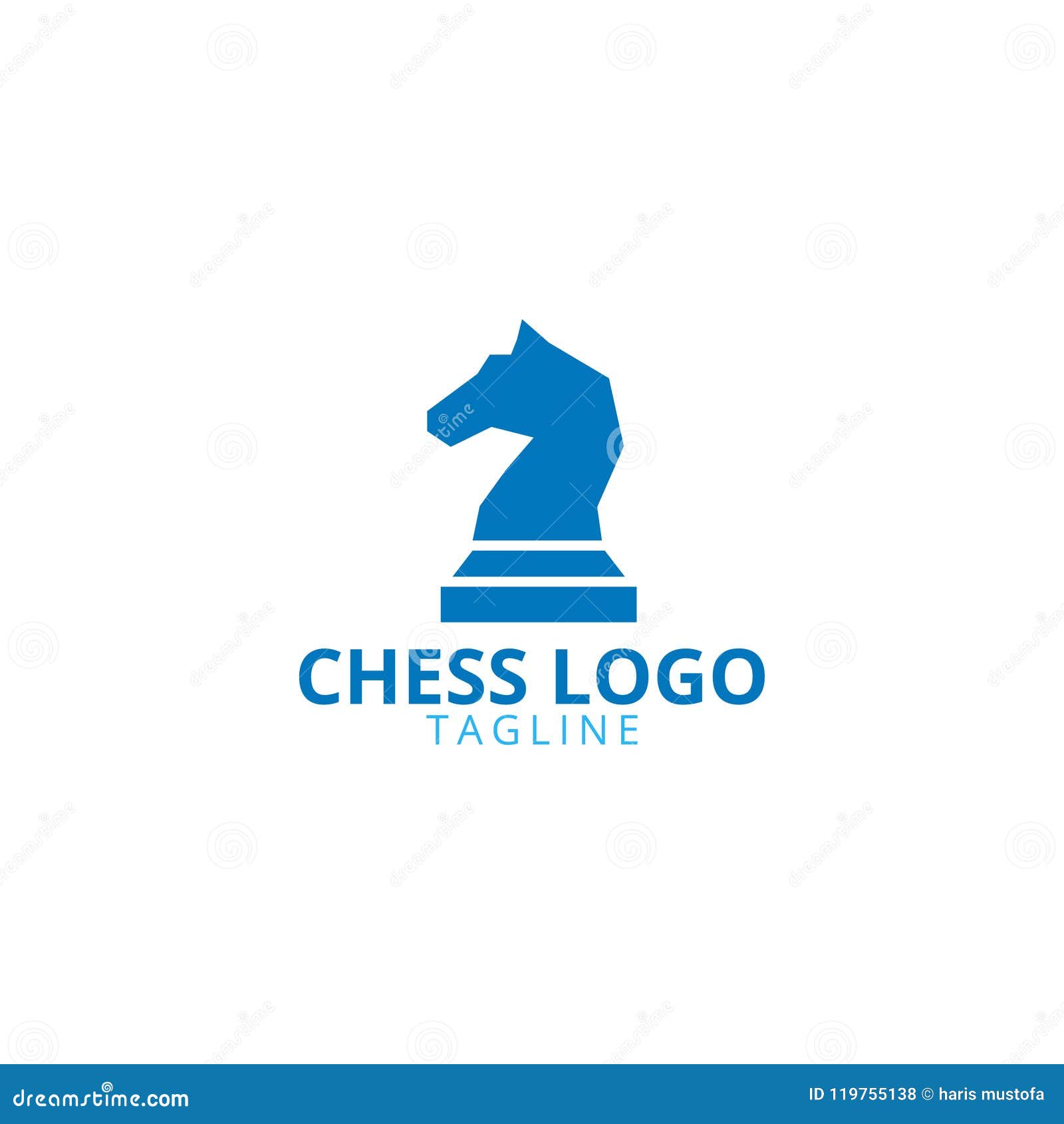 Knight Chess Logo Design Template Stock Vector - Illustration of symbol ...