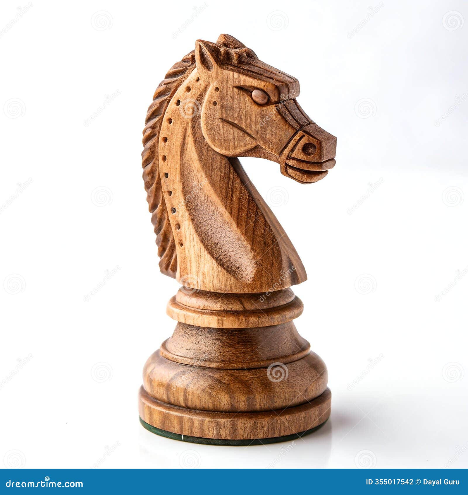 Knight Chess Piece Isolated on White Background Stock Photo - Image of ...