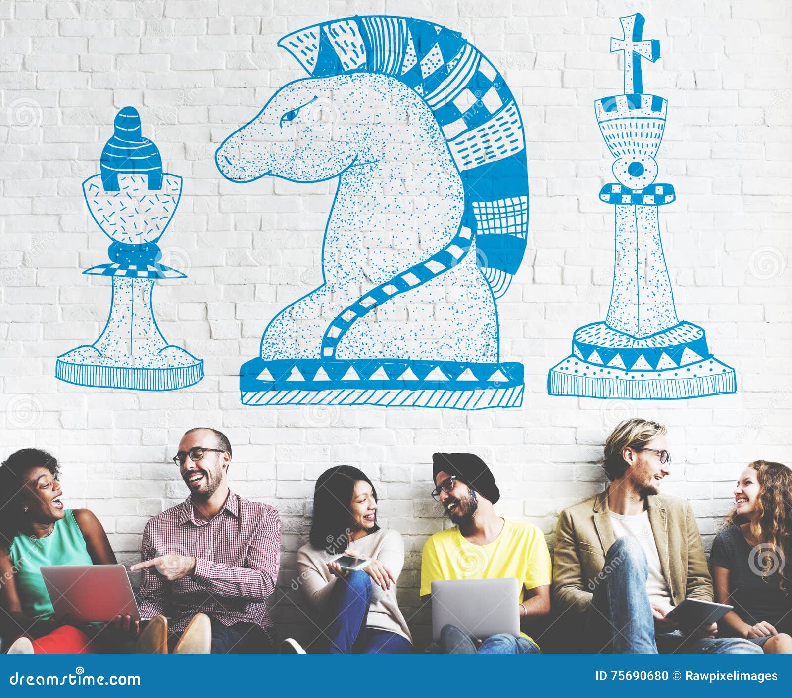 Knight Chess Piece Strategy Graphic Concept Stock Photo - Image of ...