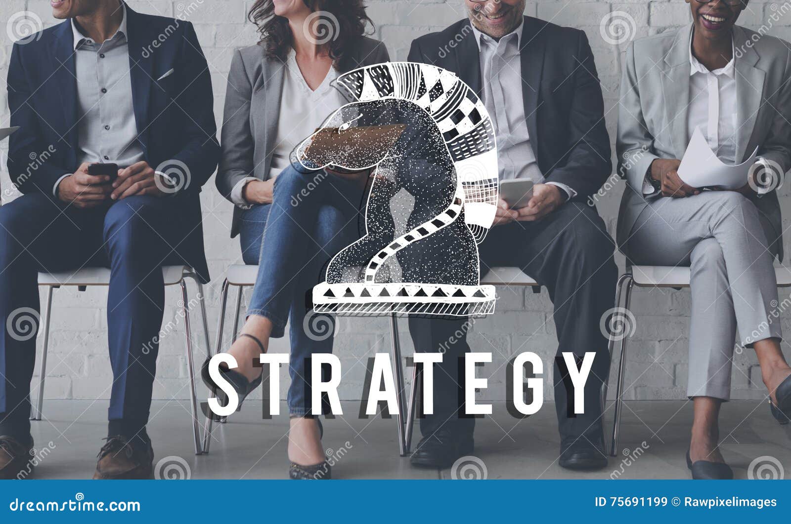 Knight Chess Piece Strategy Graphic Concept Stock Image - Image of ...
