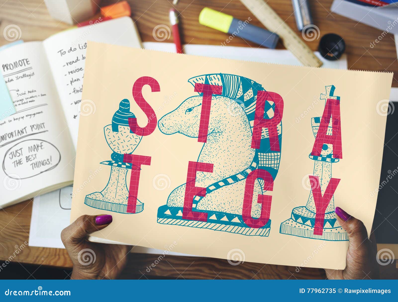 Knight Chess Piece Strategy Graphic Concept Stock Image - Image of game ...