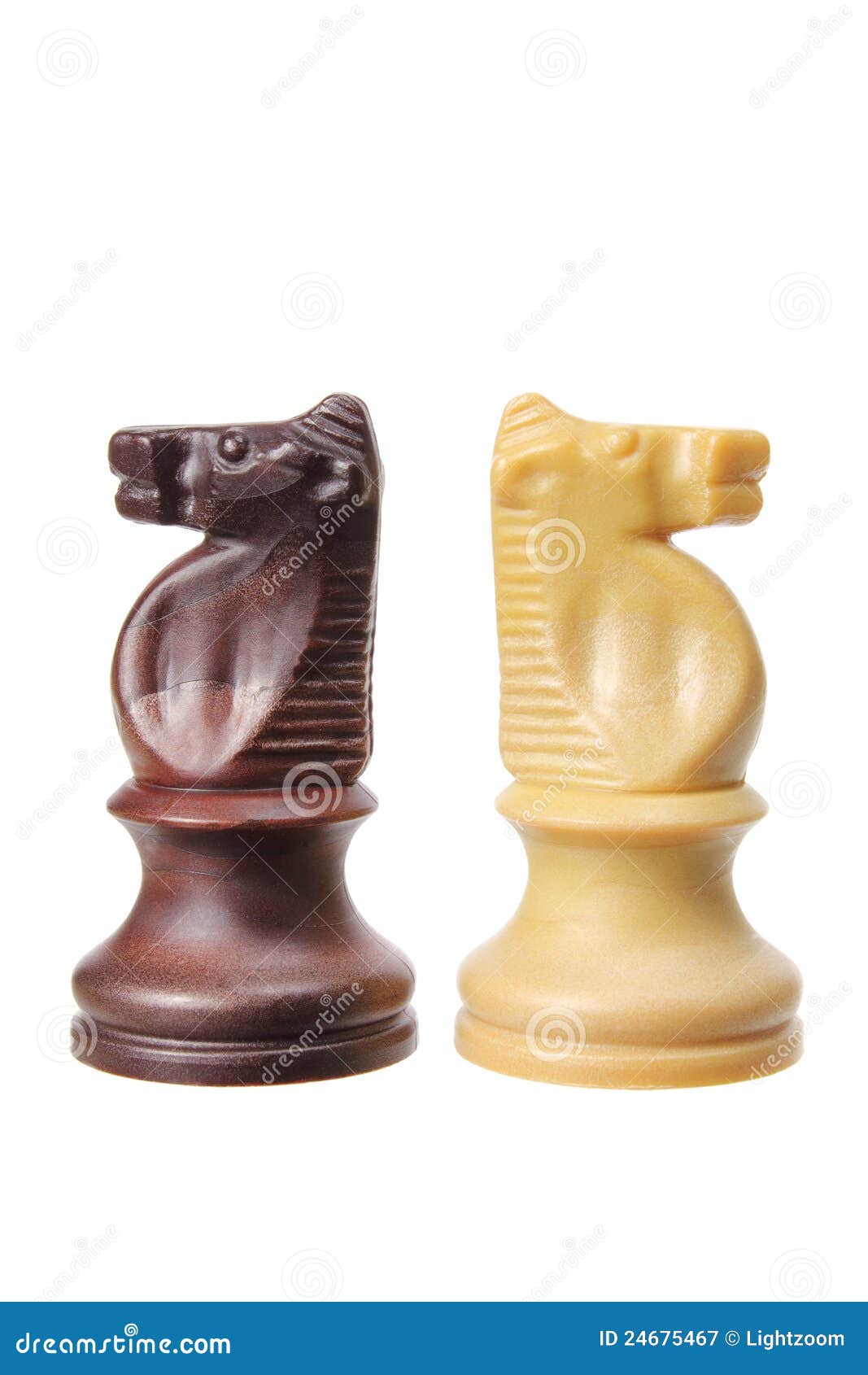 Knight Chess Pieces stock image. Image of competition - 24675467