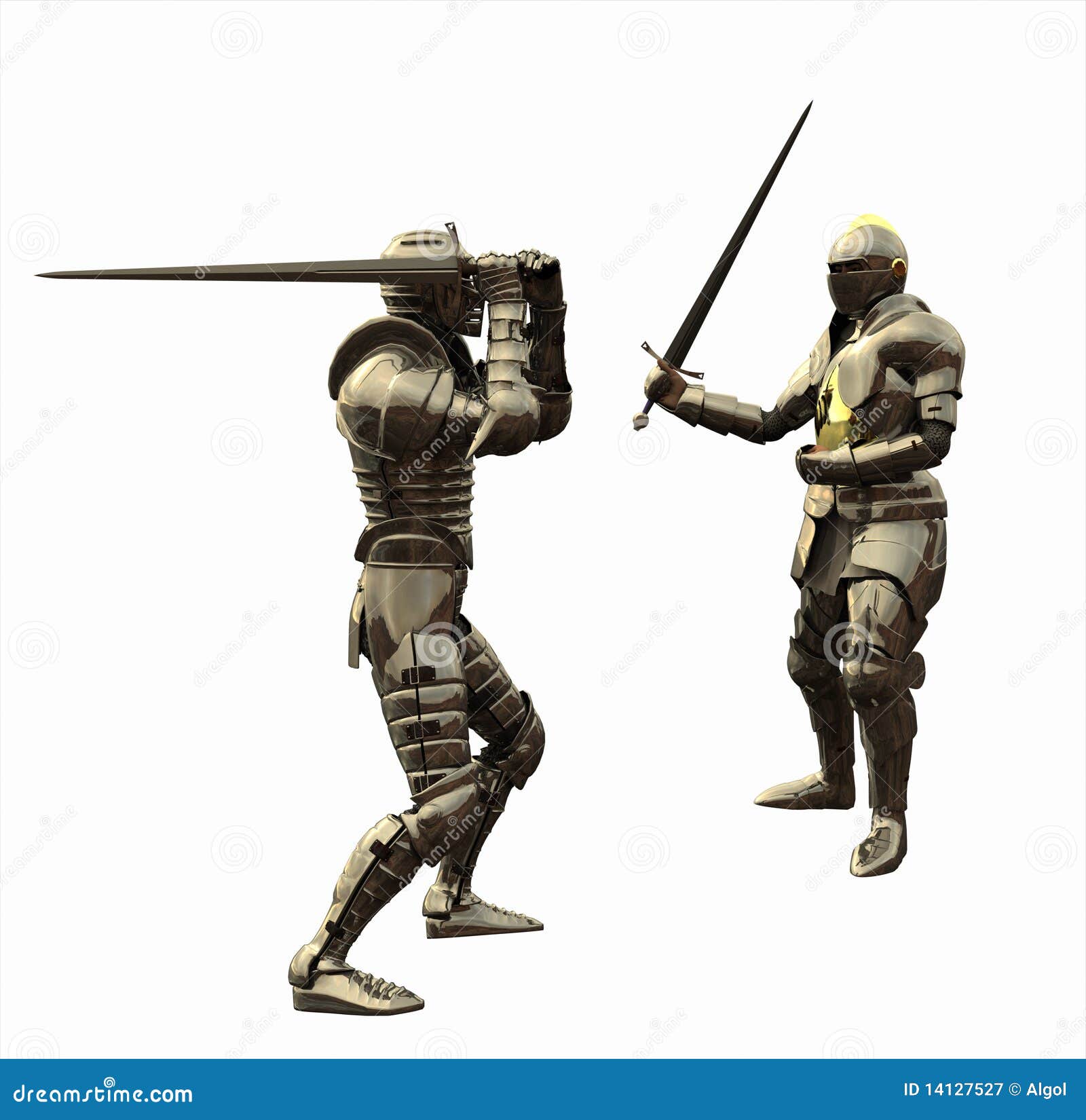Knight Combat stock illustration. Illustration of fighting - 14127527