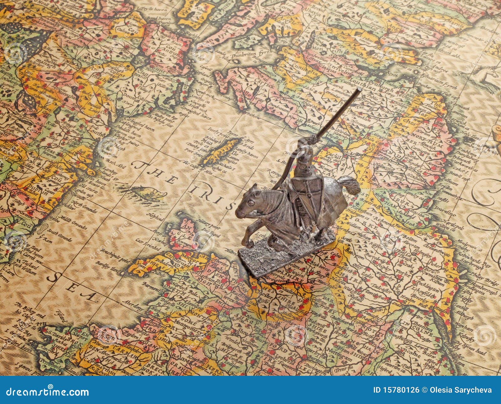 Knight-conqueror stock photo. Image of history, paper - 15780126