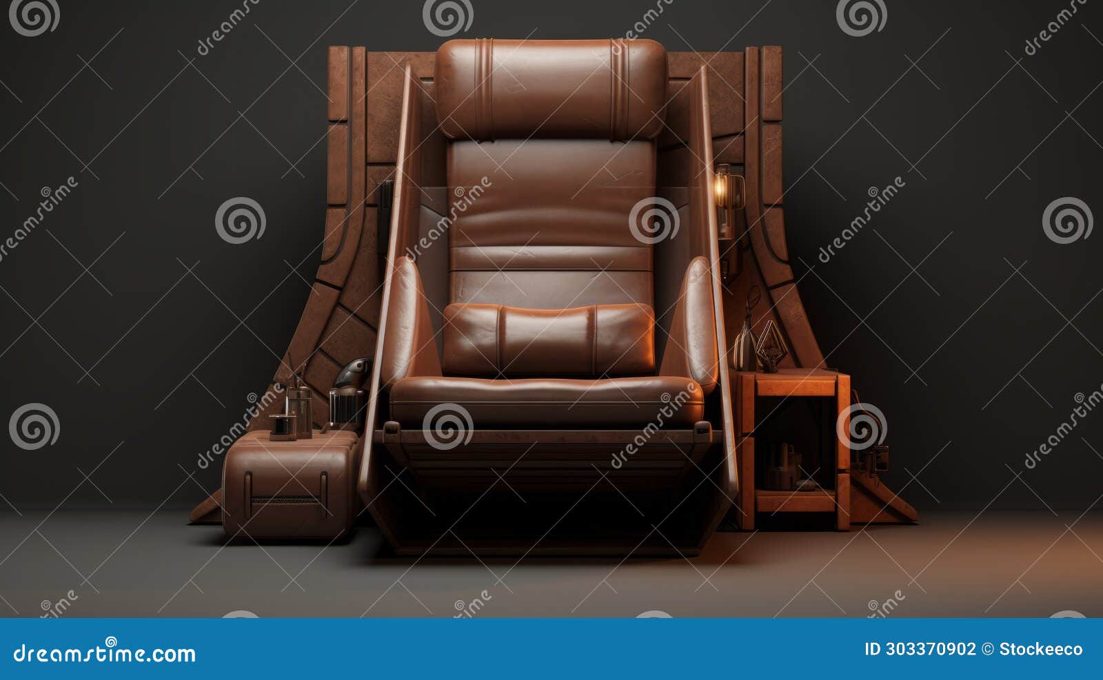 Knight 3d Reclining Chair: Retro Sci-fi Elegance with Rich Textures ...