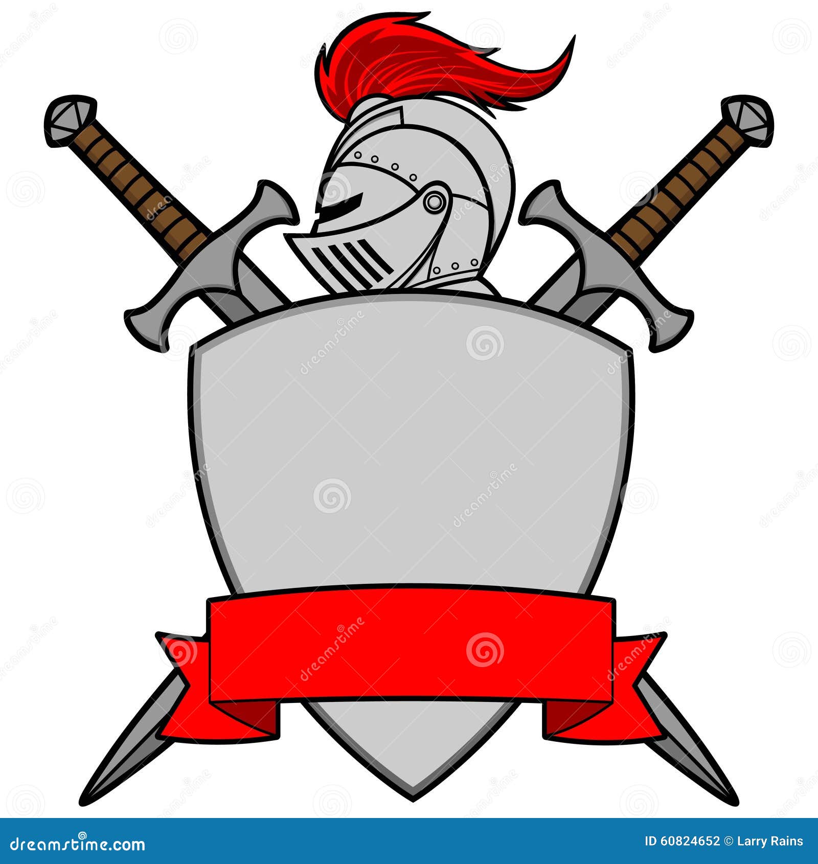 Knight Emblem - Coat of Arms Stock Vector - Illustration of medieval ...