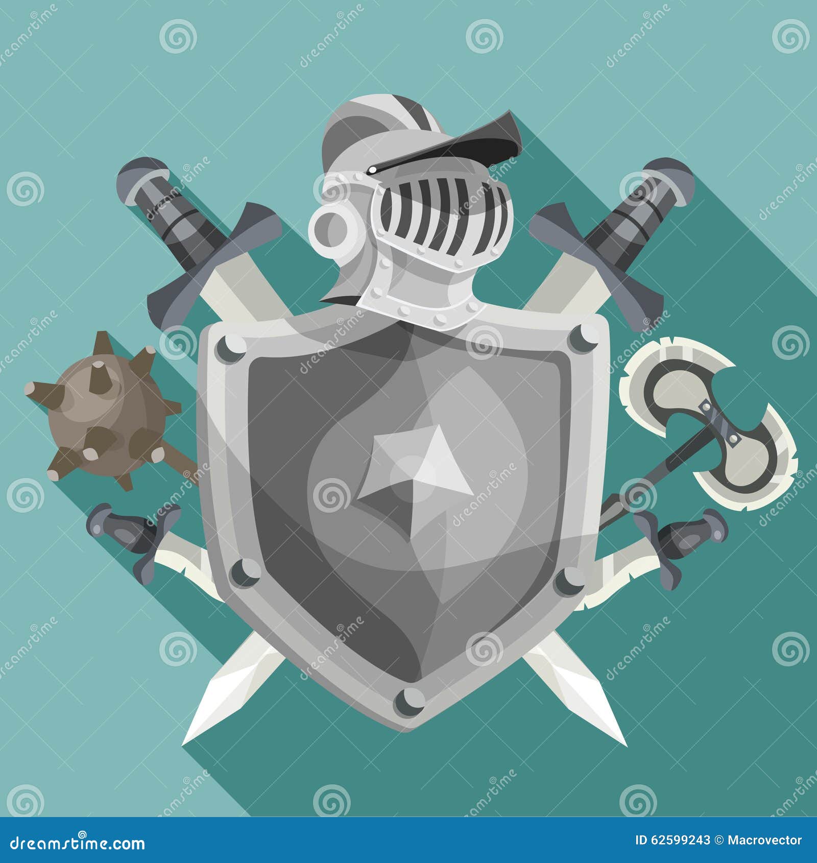 Antique Armor Knight Royalty-Free Cartoon | CartoonDealer.com #84614546