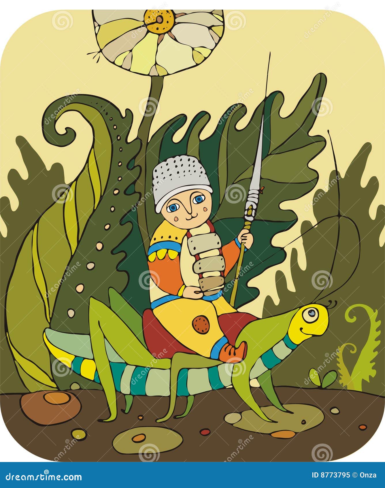 Knight errant stock vector. Illustration of leisure, cute - 8773795