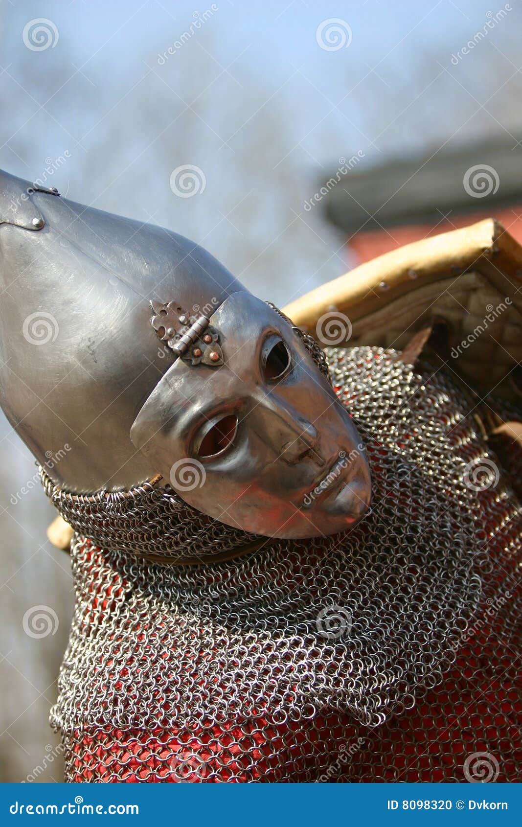 Knight face stock photo. Image of reconstruction, shield - 8098320