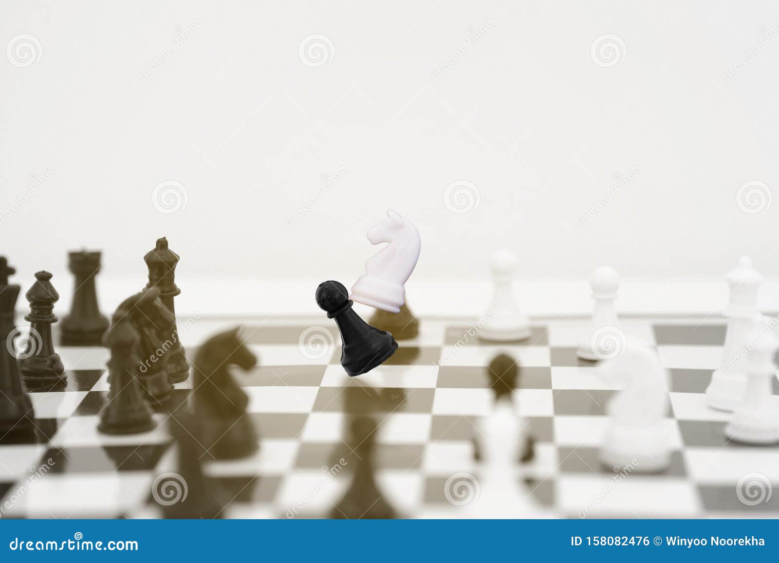 Fighting of chess stock photo. Image of check, sport - 158082476