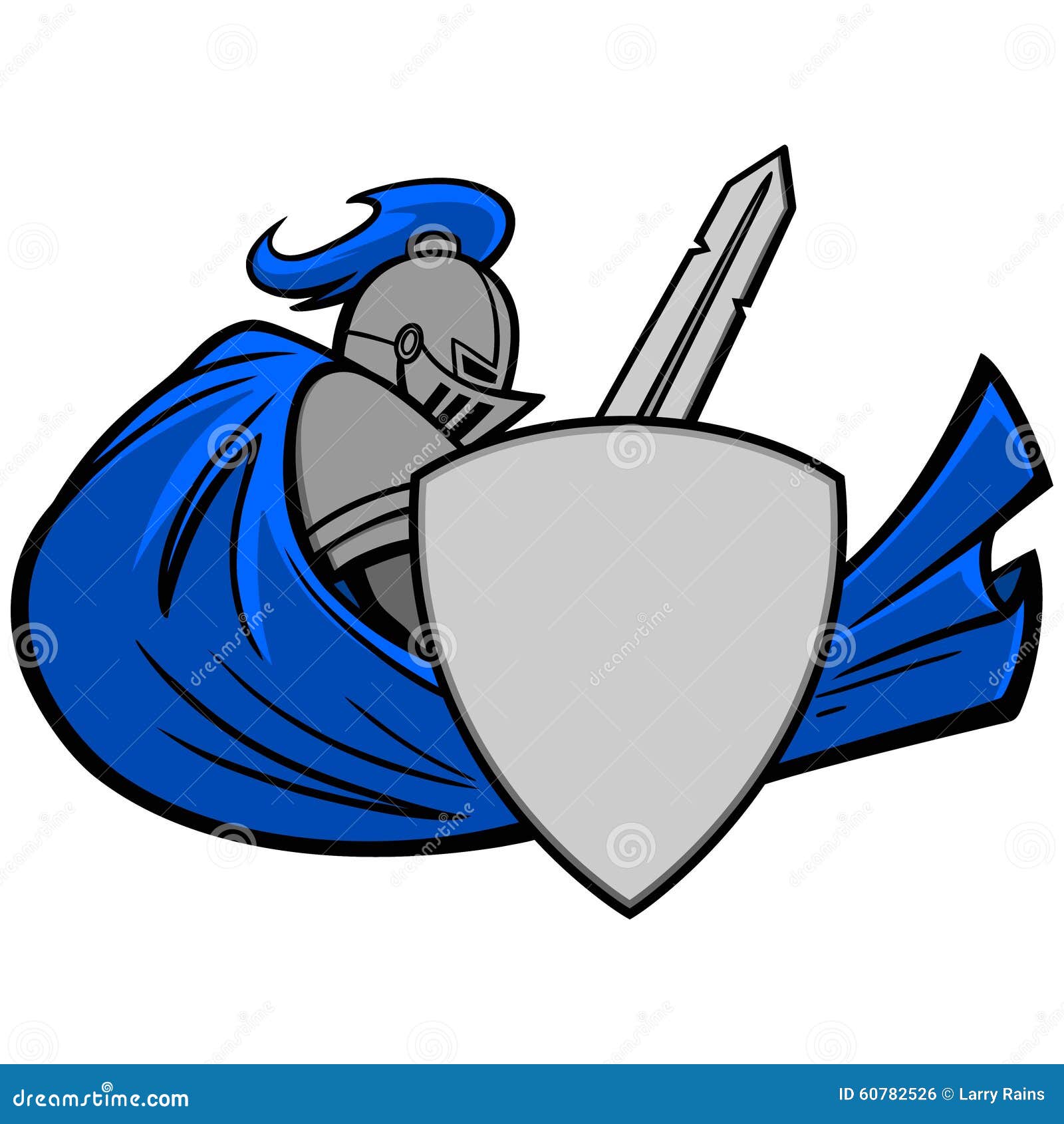 Knight Graphic stock vector. Illustration of protective - 60782526