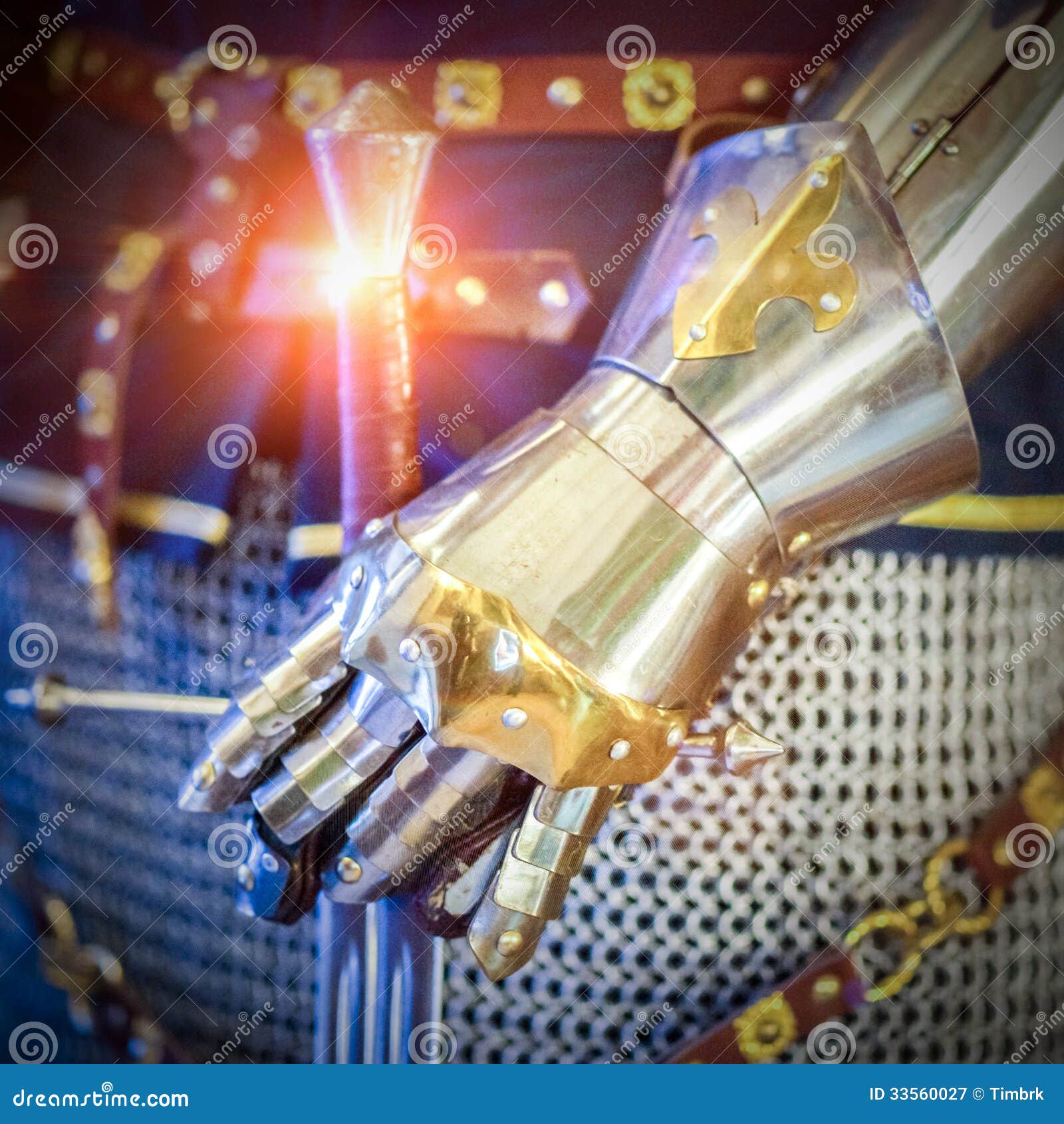 Knight hand stock image. Image of strength, warrior, power - 33560027