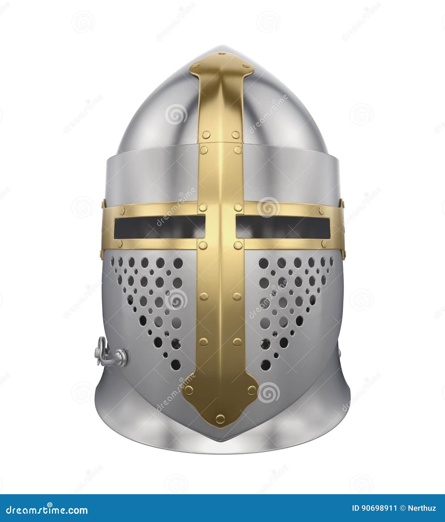 Knight Helmet Head And Sword Heraldry Vector | CartoonDealer.com #155432509