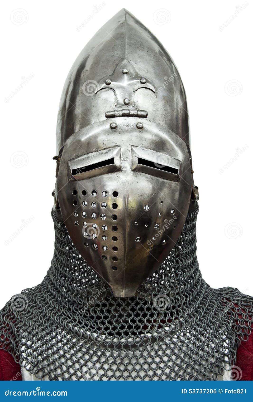 Knight Helmet And Glove With Flag Of Scotland In Background Royalty ...