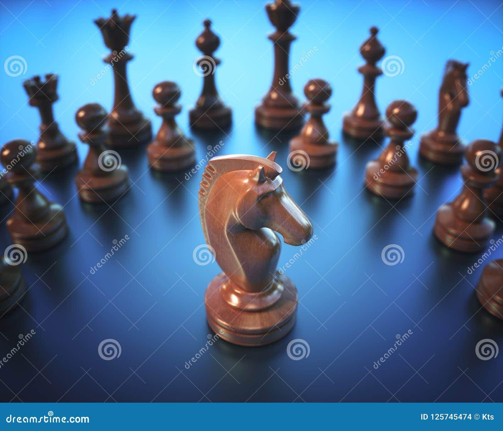 Knight Chess Game Board stock photo. Image of mental - 125745474