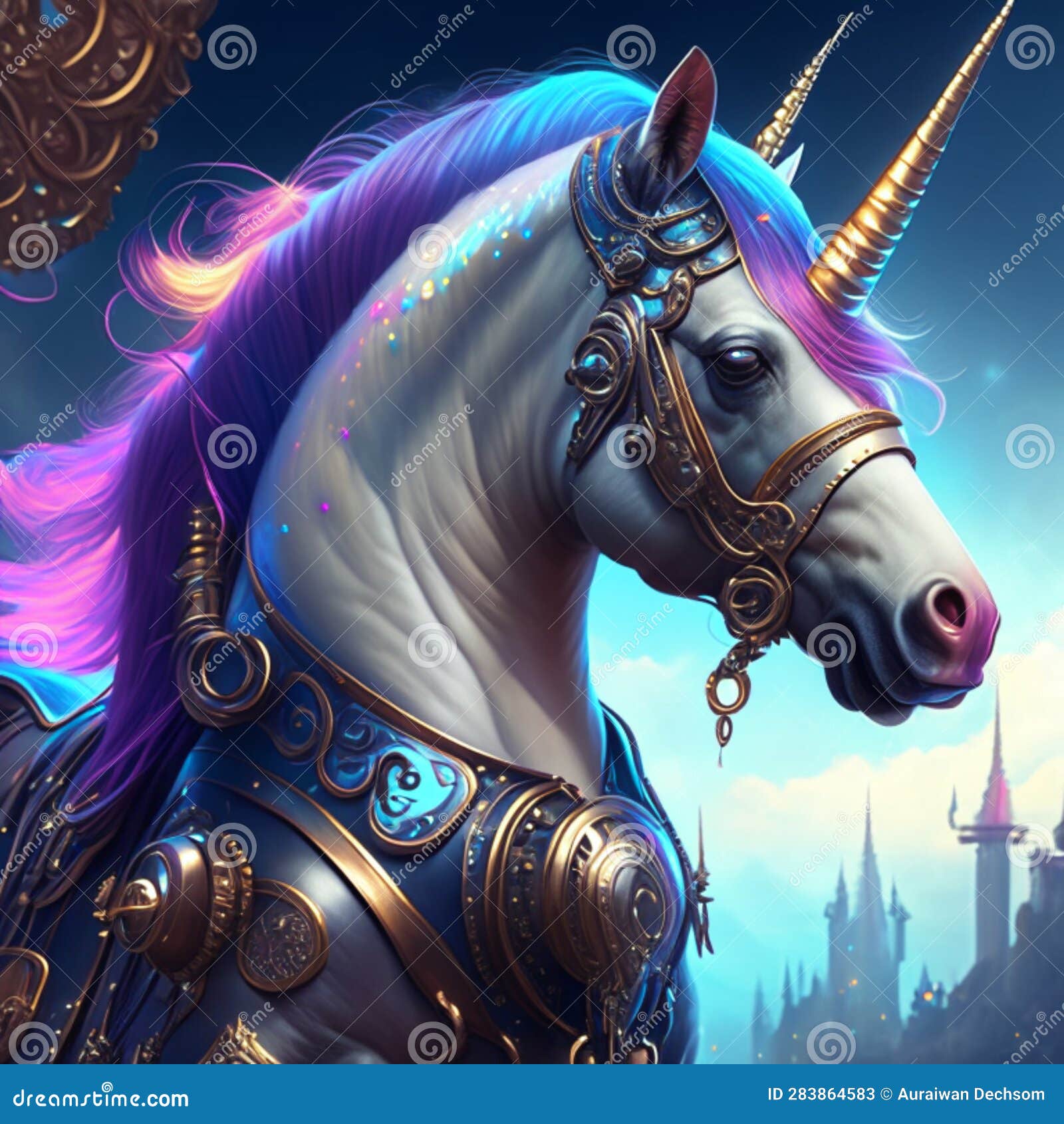 Knight in the Horse. AI Generated Stock Illustration - Illustration of ...