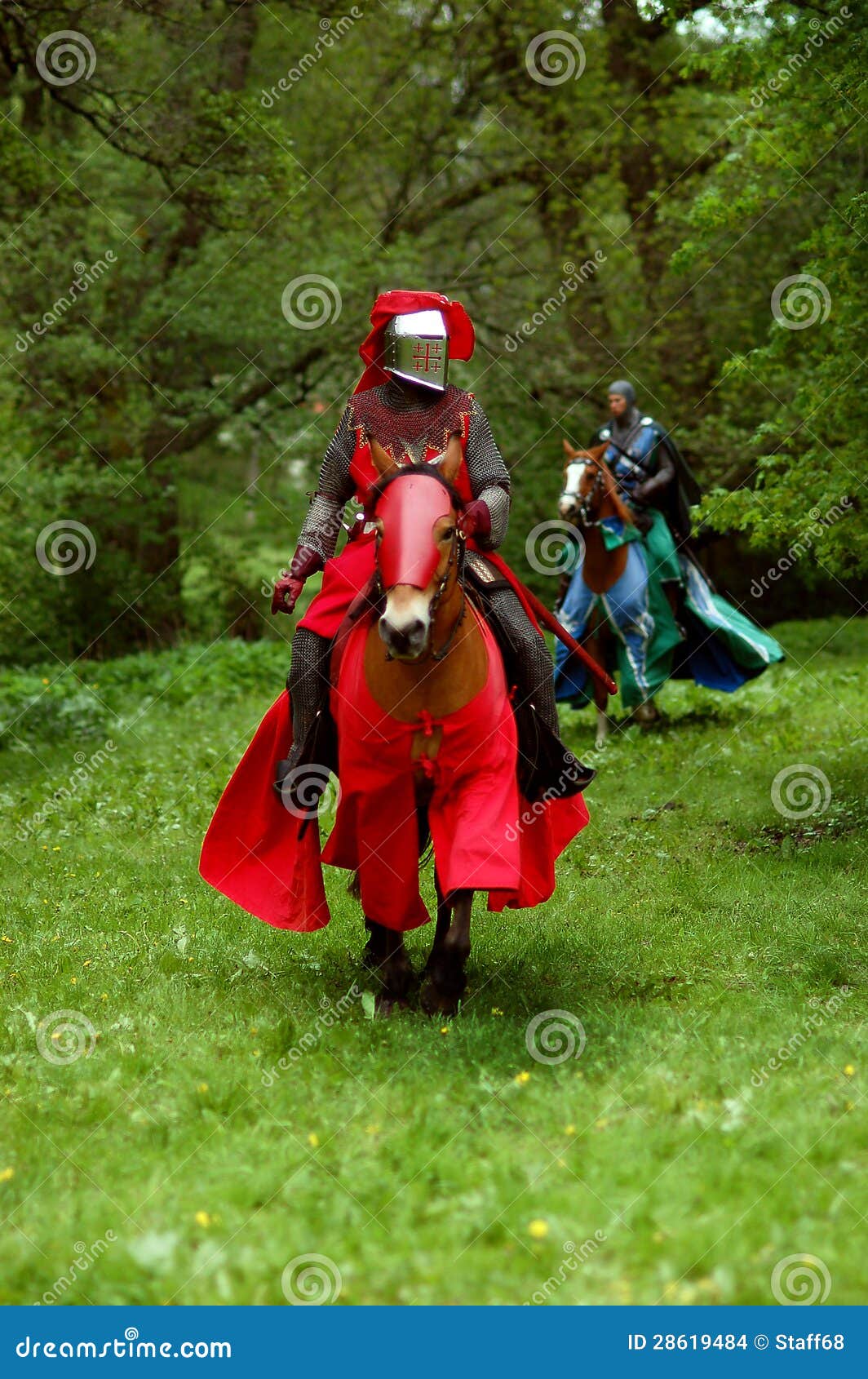 Knight on a Horse in Tyreso Sweden Stock Photo - Image of knight, woods ...