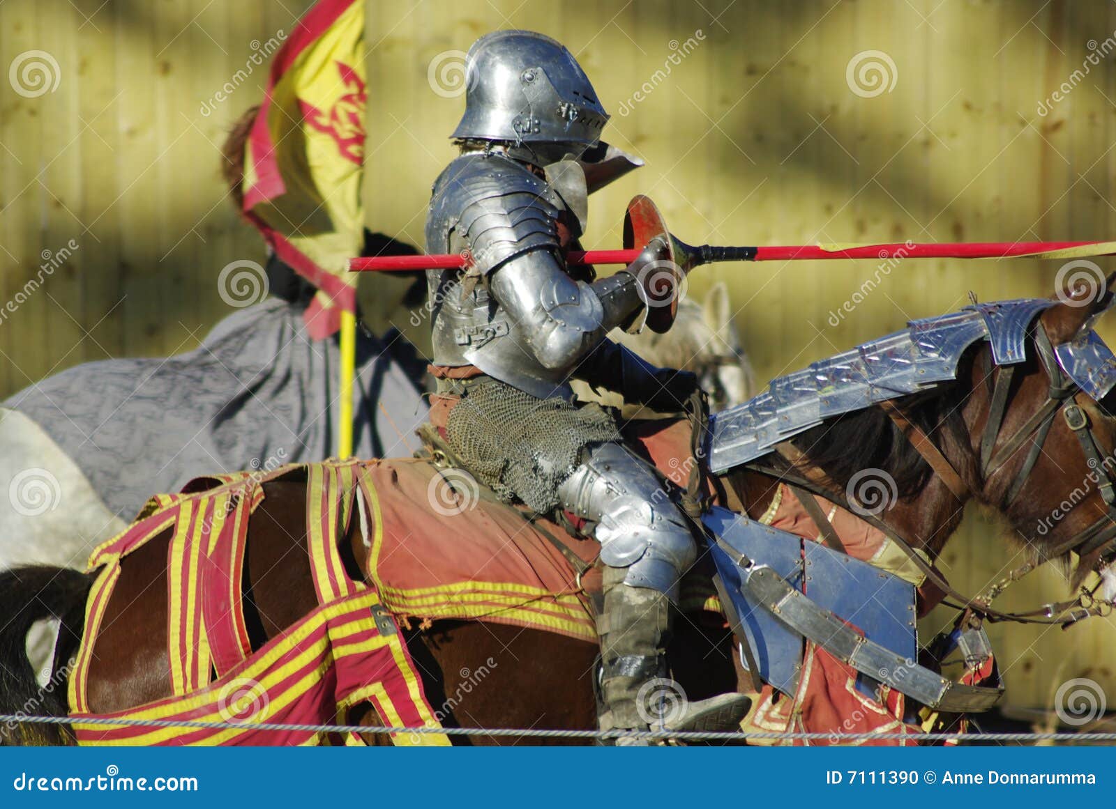 Knight Jousting stock photo. Image of colorful, chain - 7111390