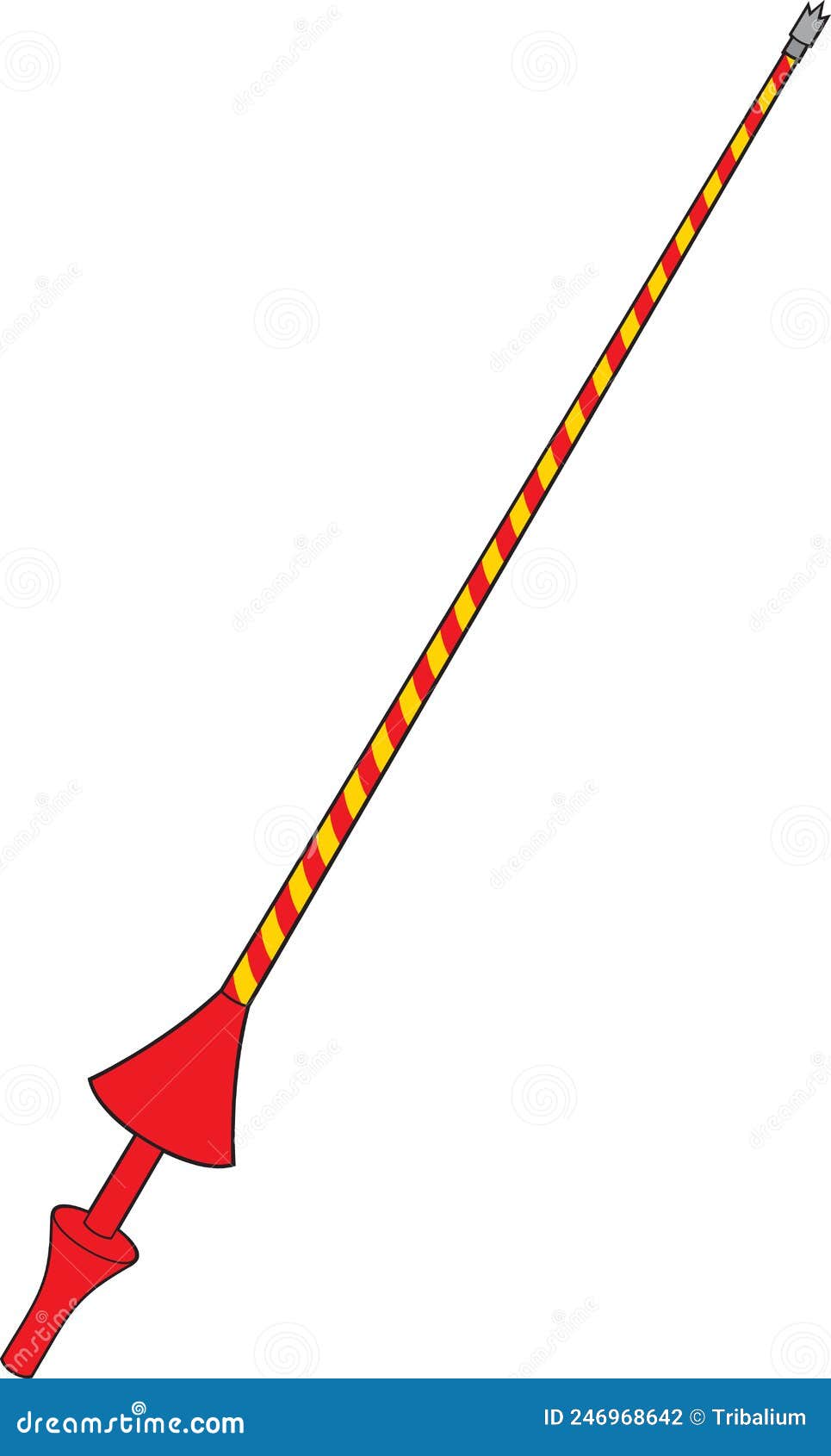 Knight Lance Vector Medieval Weapon Stock Illustration - Illustration ...